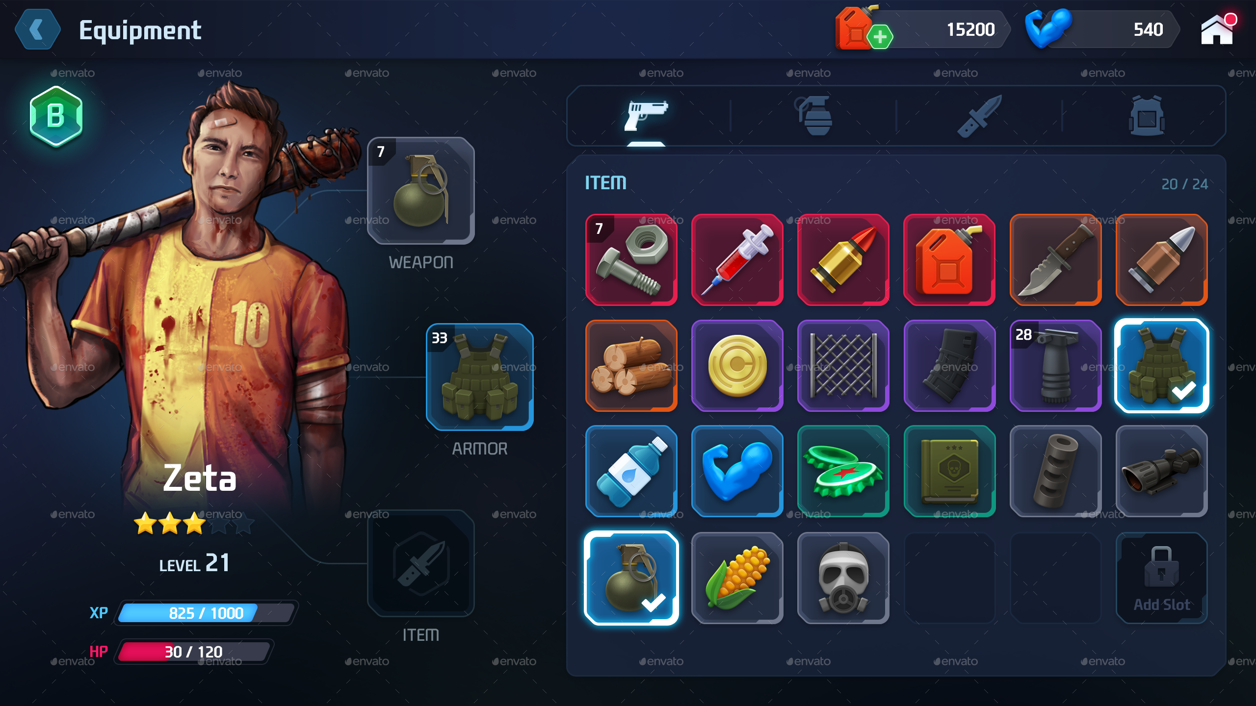 GUI Pro - Survival Clean, Game Assets | GraphicRiver