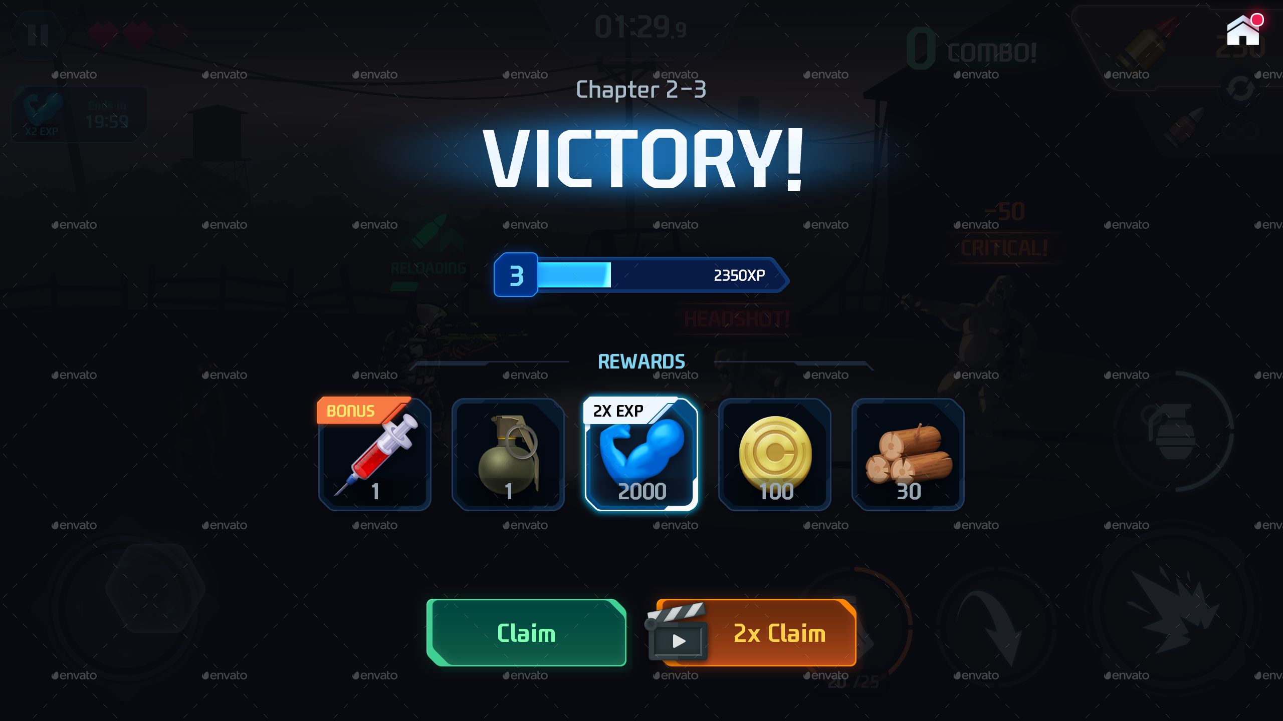 GUI Pro - Survival Clean, Game Assets | GraphicRiver