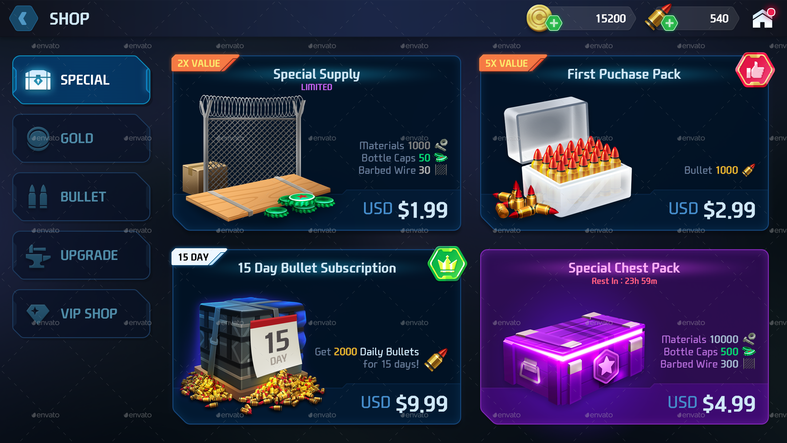 GUI Pro - Survival Clean, Game Assets | GraphicRiver
