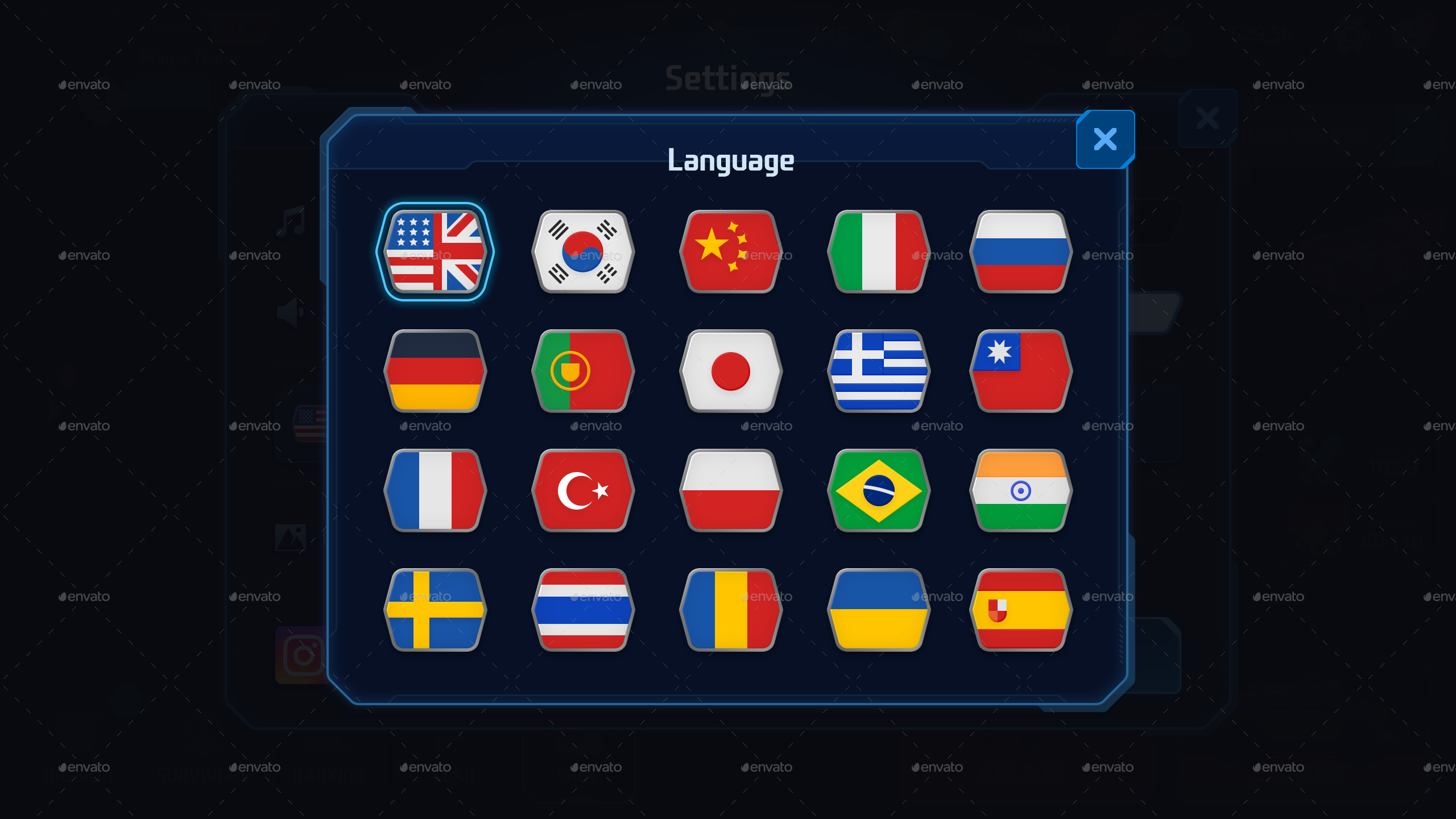 GUI Pro - Survival Clean, Game Assets | GraphicRiver