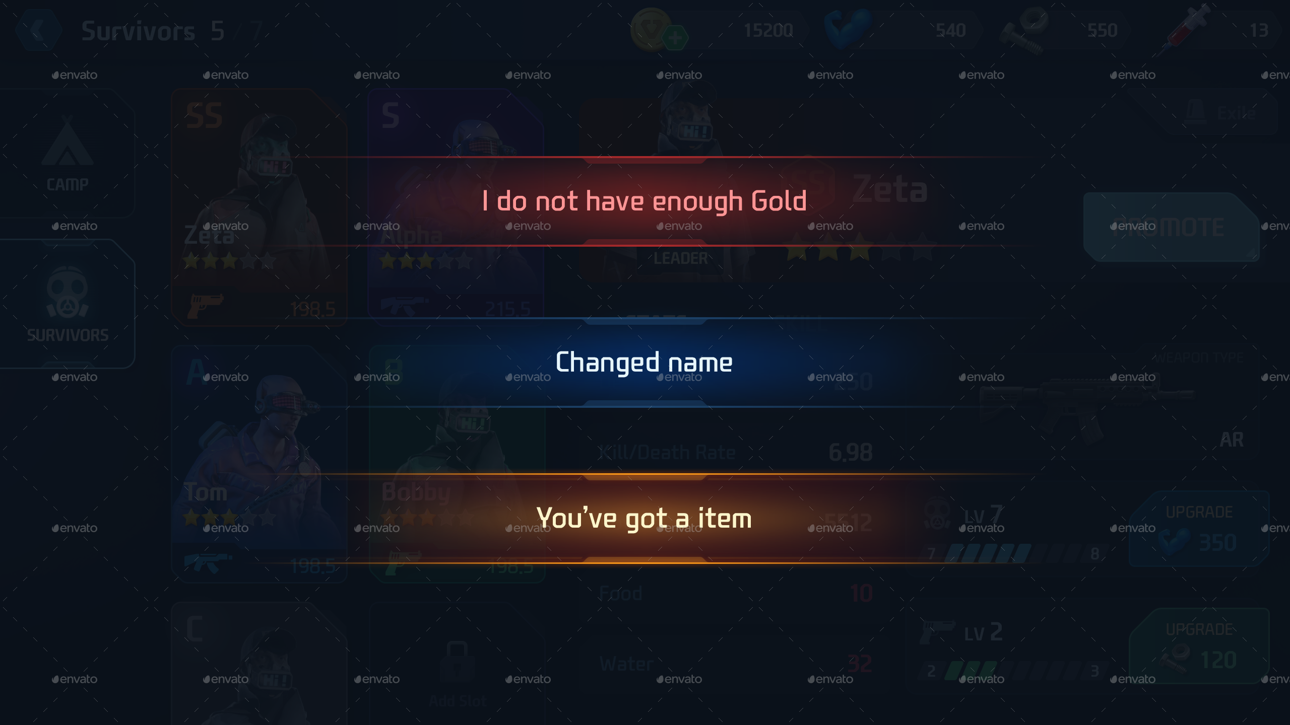 GUI Pro - Survival Clean, Game Assets | GraphicRiver