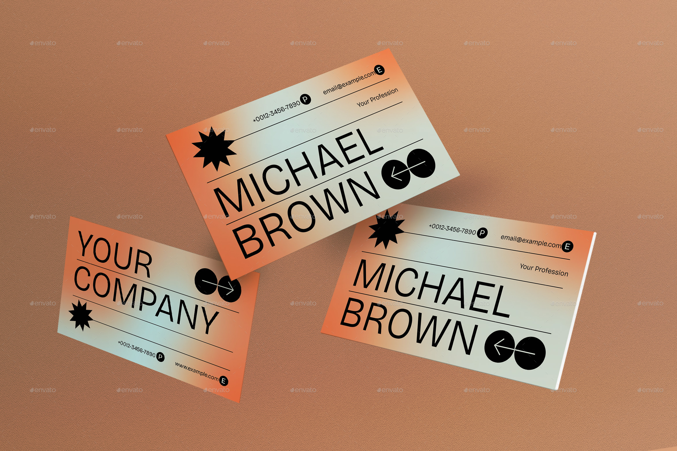 Orange Swiss International Business Card, Print Templates | GraphicRiver
