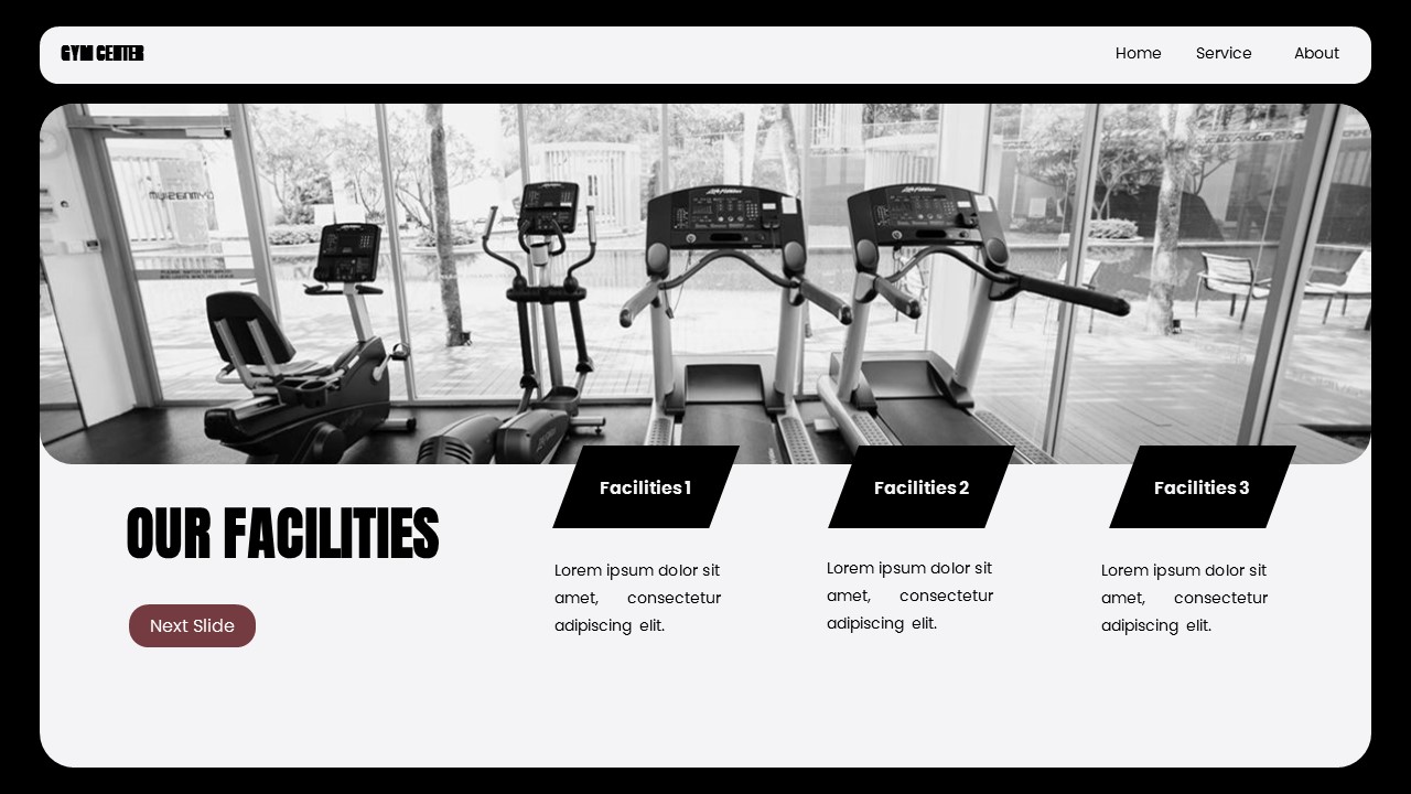 Gym Center - Gym Google Slide Templates, Presentation Templates ...