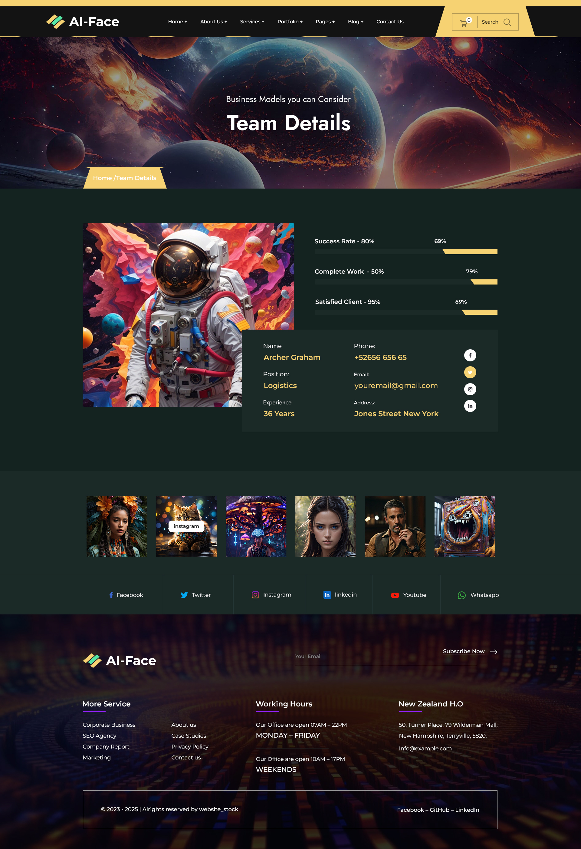 AIFace - AI Agency & Startup PSD Template by Website_Stock | ThemeForest