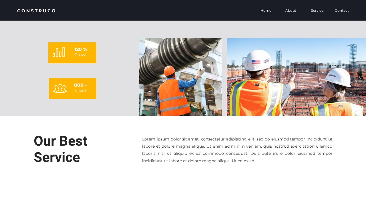 Construco - Construction Google Slide Templates, Presentation Templates