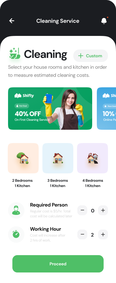 Shifty - Home Service App React Native CLI Ui Kit by upliftthemes | CodeCanyon