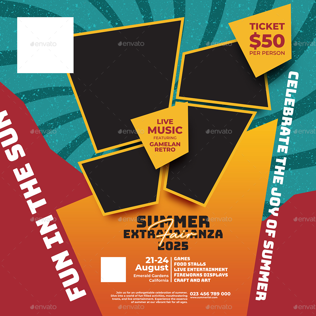 Summer Fair Flyer and Social Media, Print Templates | GraphicRiver
