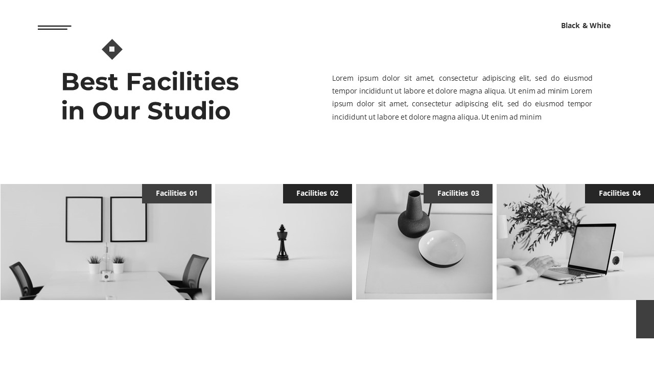 Black & White - Photography Google Slide Templates, Presentation Templates