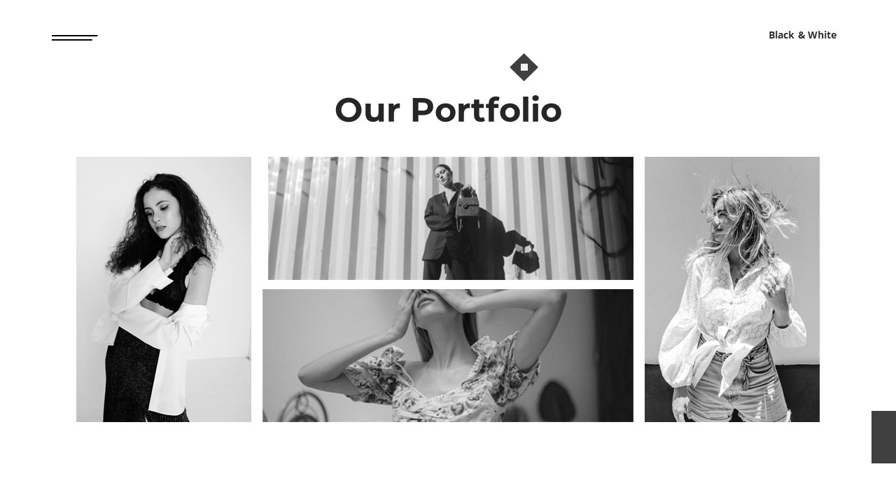 Black & White - Photography Google Slide Templates, Presentation Templates