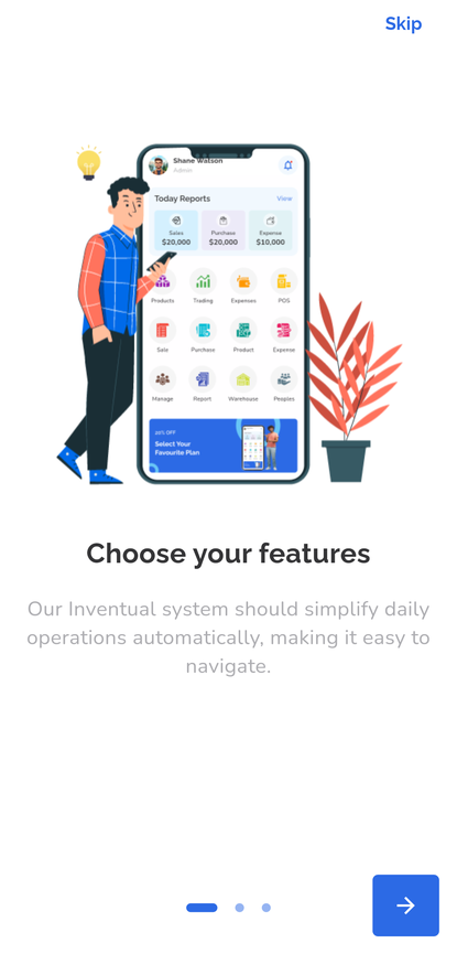 Inventual - POS & Inventory Admin Flutter Template for Android & iOS by BDevs
