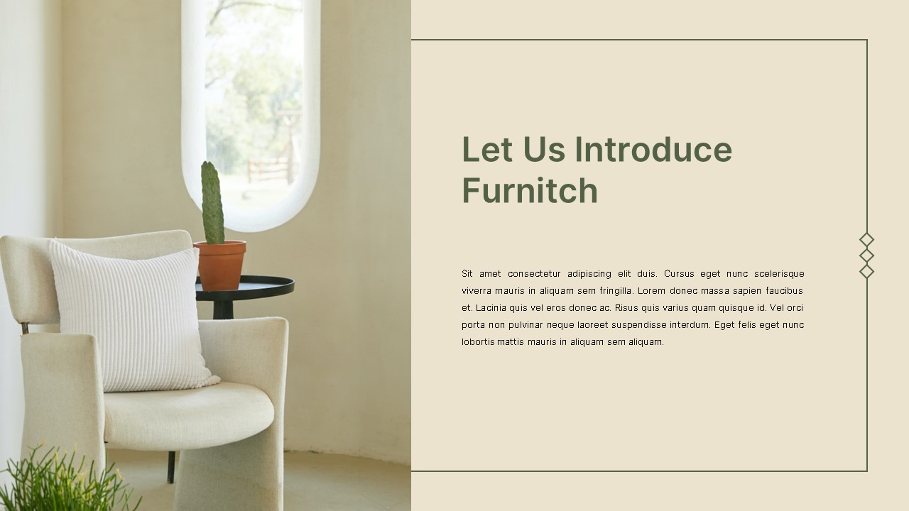 Furnitch - Furniture Google Slides Template, Presentation Templates