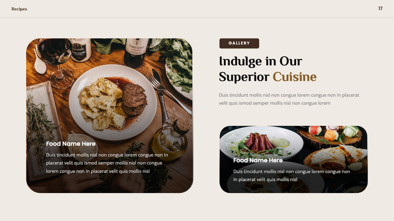 Recipes - Food PowerPoint Template, Presentation Templates | GraphicRiver