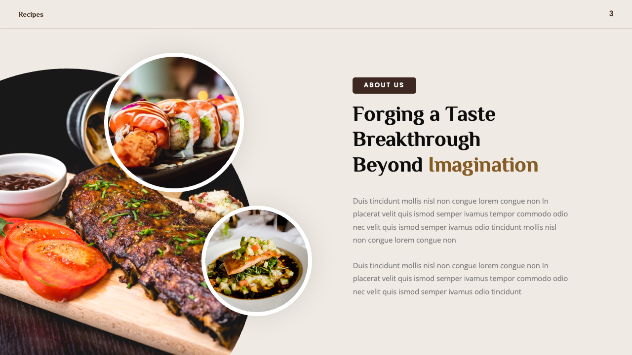 Recipes - Food PowerPoint Template, Presentation Templates | GraphicRiver