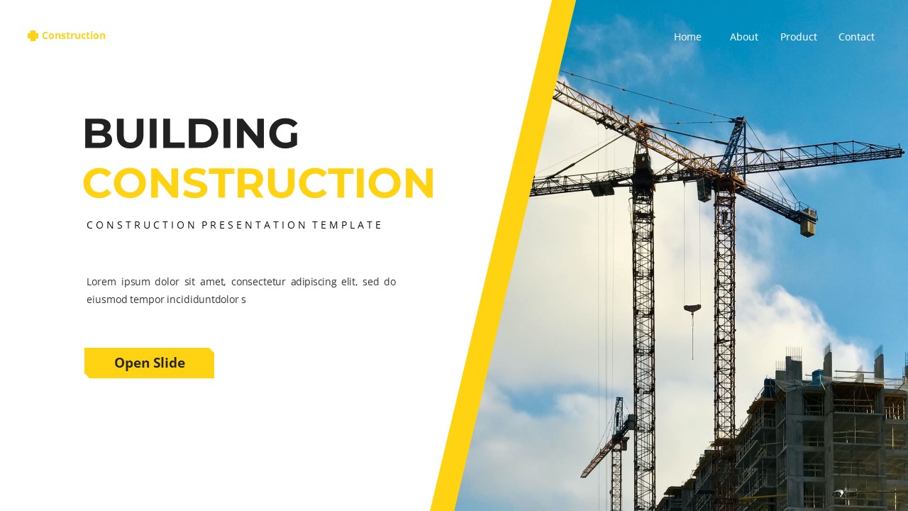 Building Construction - Construction Powerpoint Templates, Presentation ...