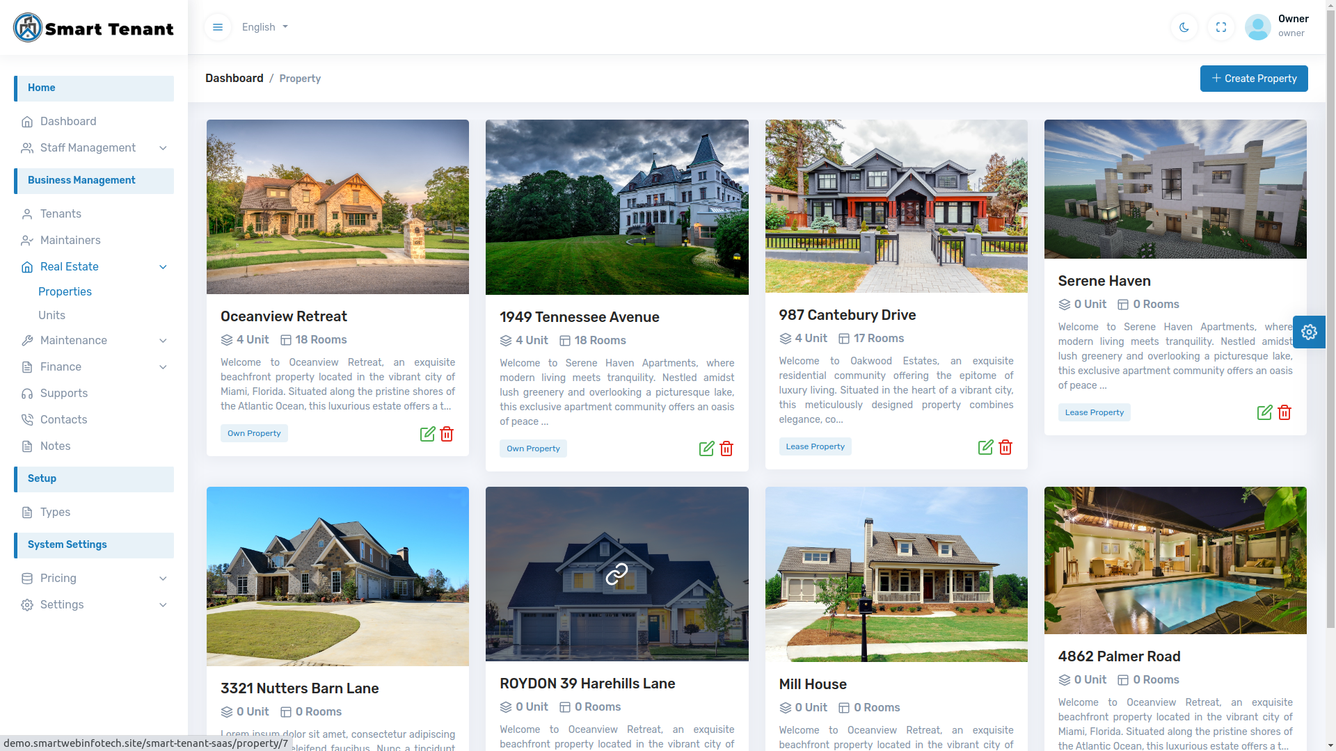 Smart Tenant SaaS - Property Management System by smartwebinfotech