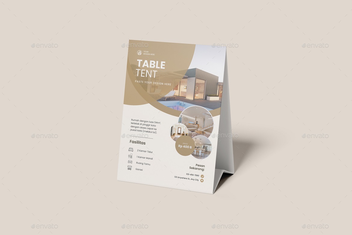 Table Tent Mockup, Graphics | GraphicRiver