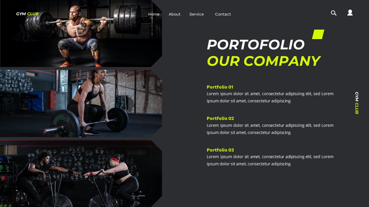 Gym Club - Gym Google Slide Templates, Presentation Templates ...