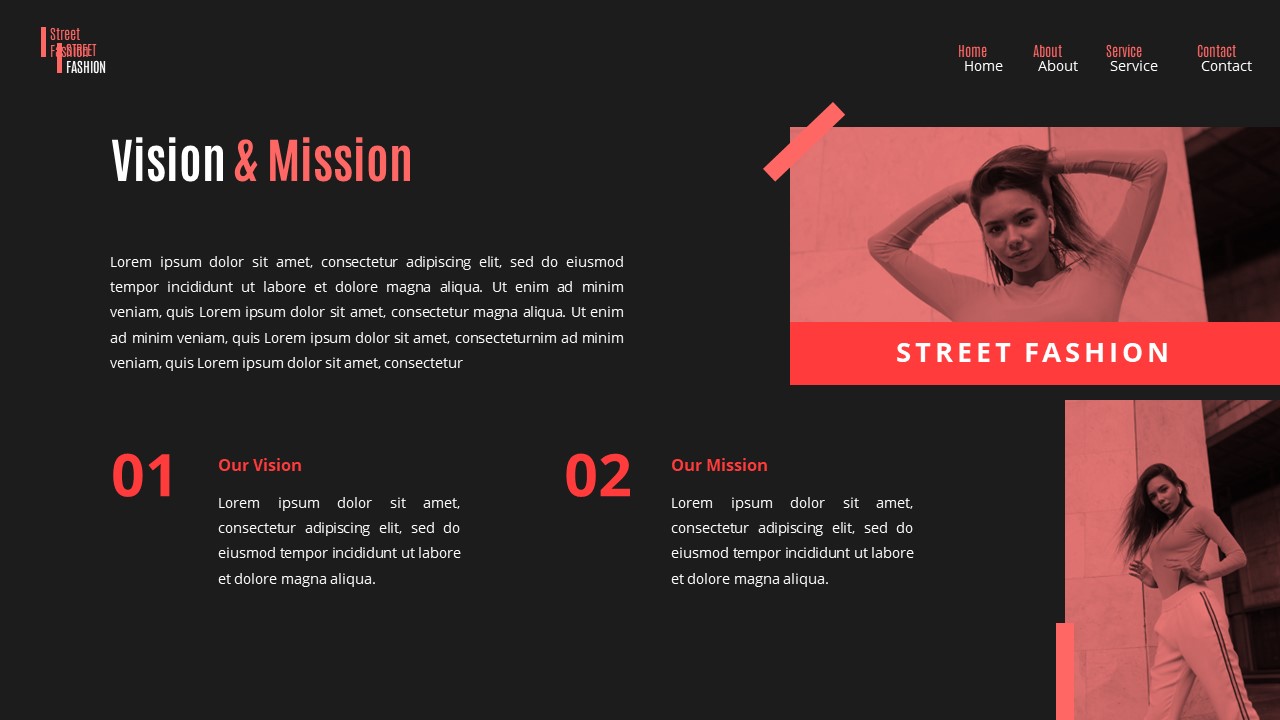 Street Fashion - Fashion Powerpoint Templates, Presentation Templates