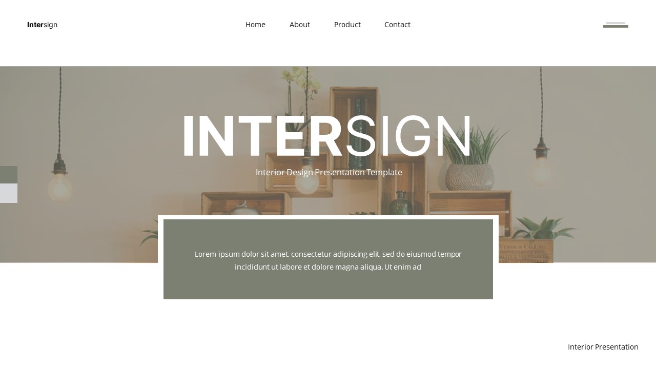 Intersign - Interior Design Keynote Templates, Presentation Templates
