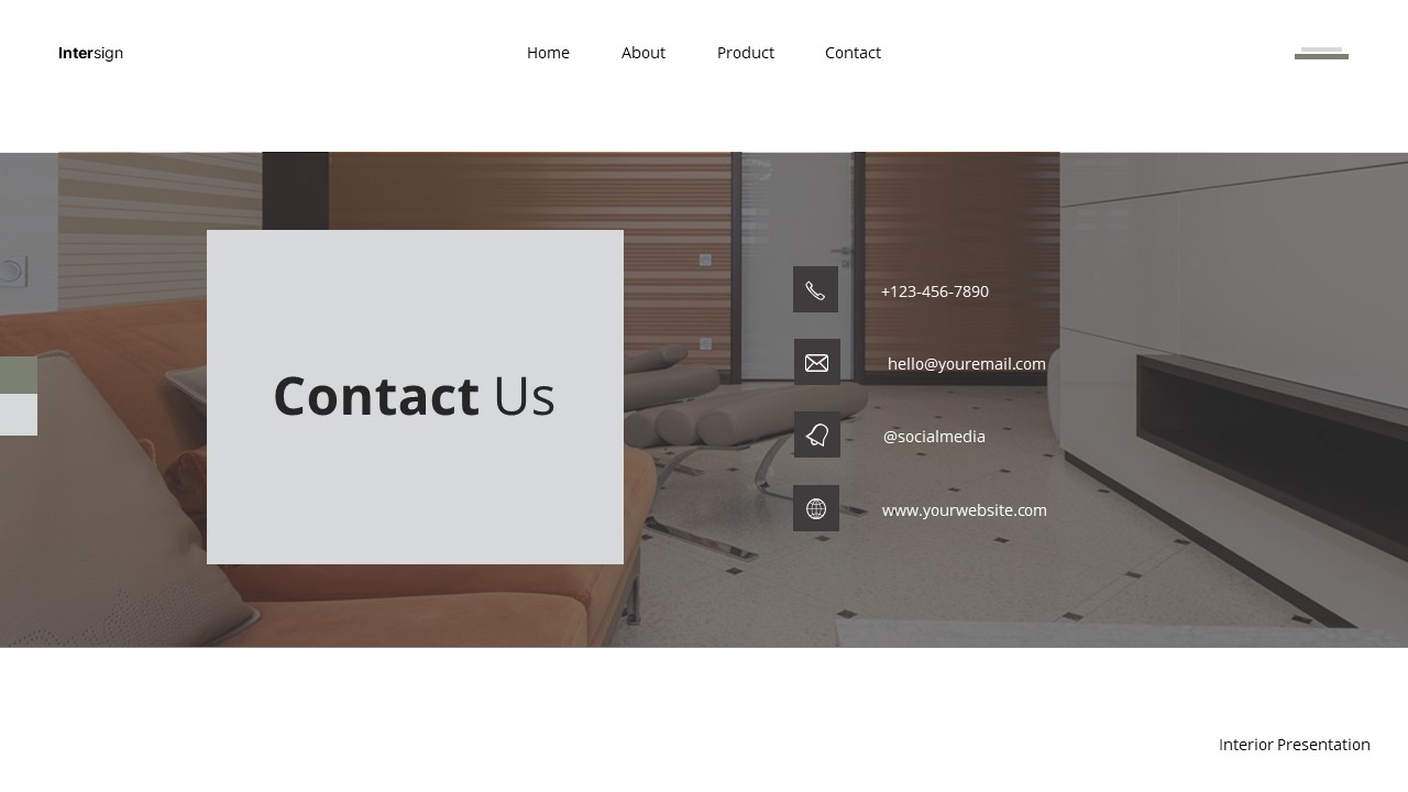 Intersign - Interior Design Keynote Templates, Presentation Templates