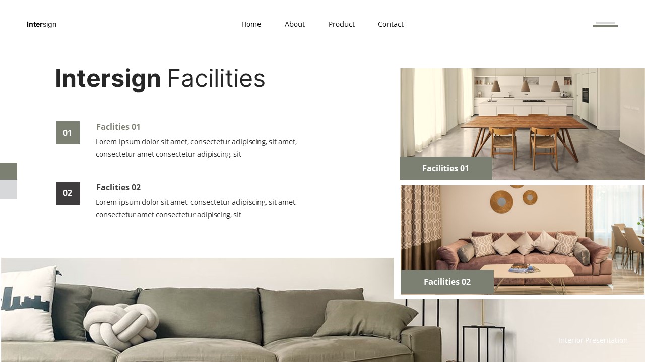 Intersign - Interior Design Keynote Templates, Presentation Templates
