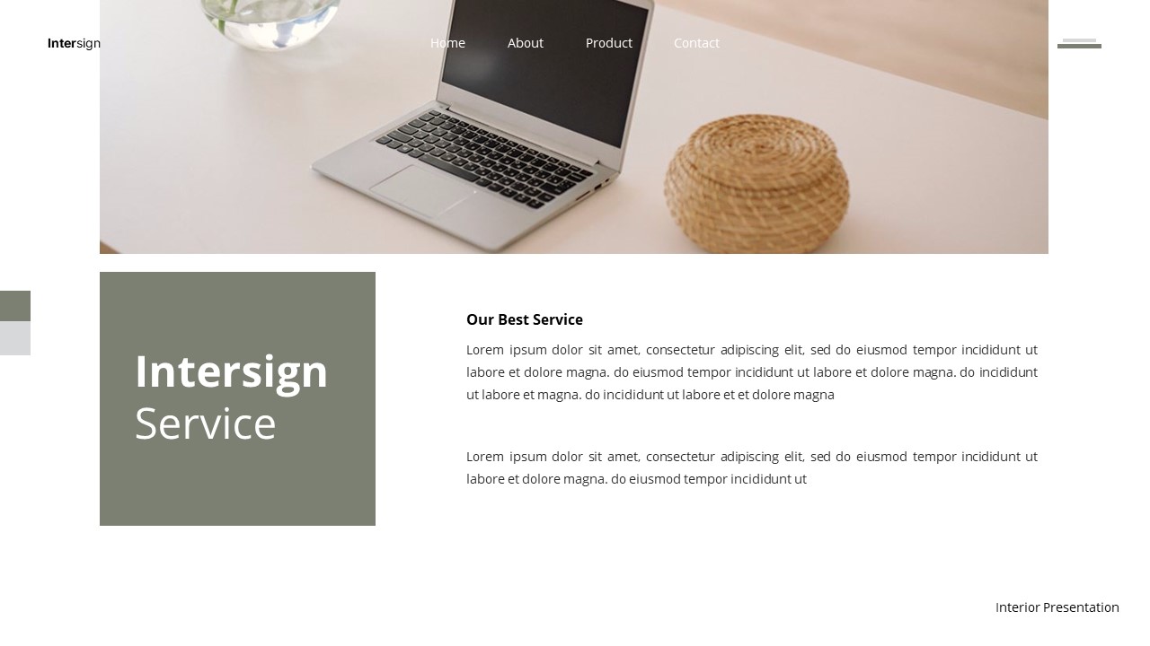 Intersign - Interior Design Keynote Templates, Presentation Templates