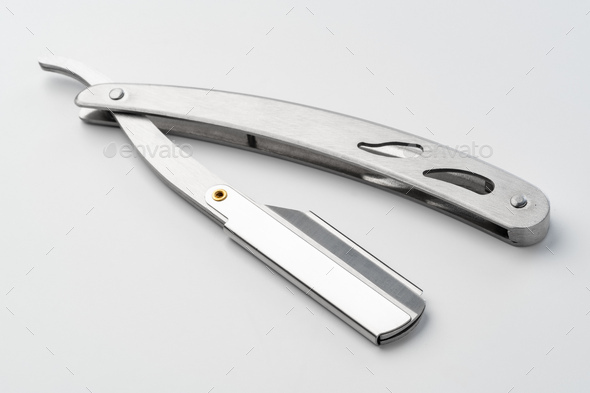 Sharp shaving blade isolated on white background Stock Photo by ...