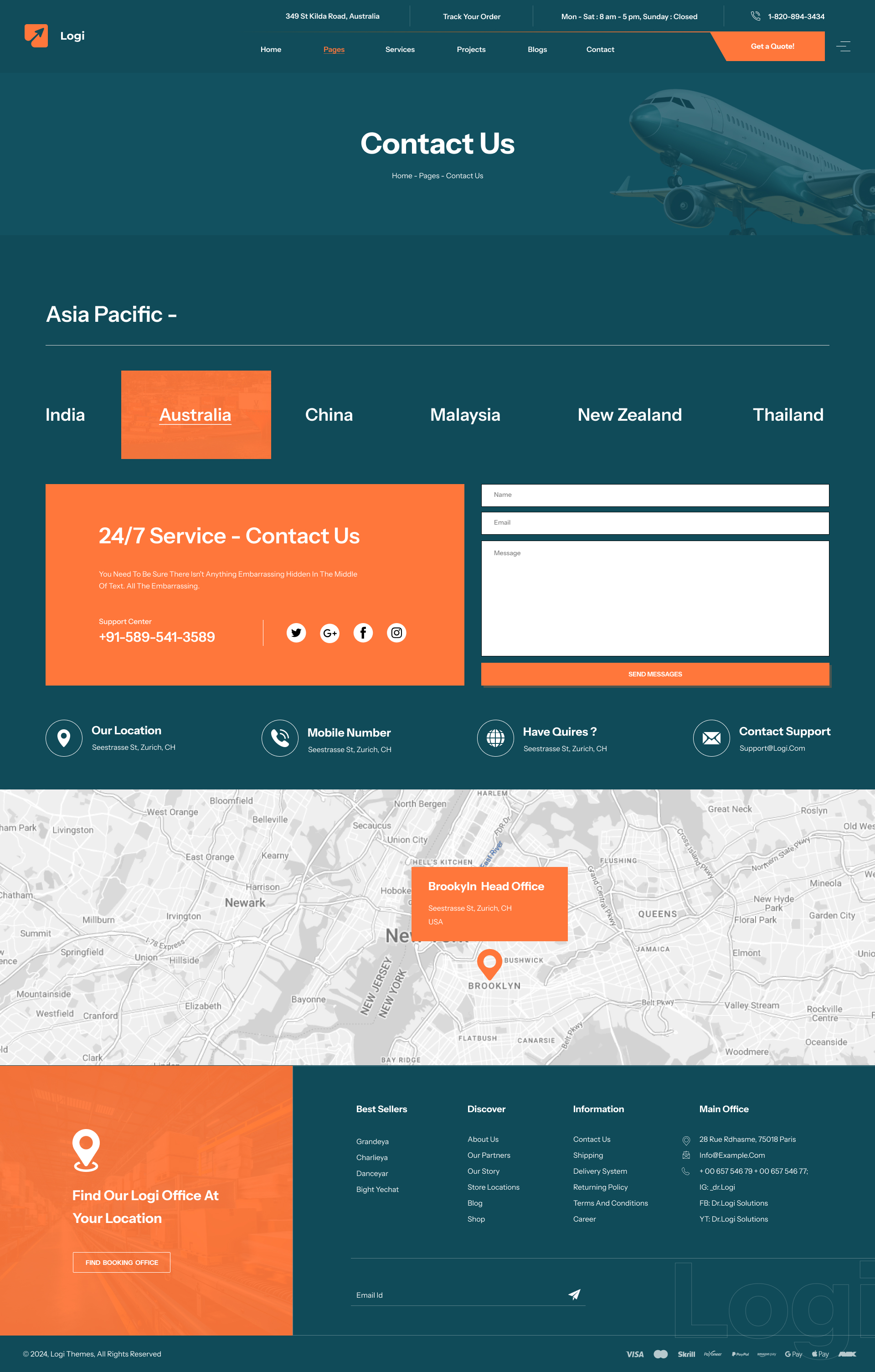 Logi - Logistics and Transportation Service Figma Template by BuddhaThemes