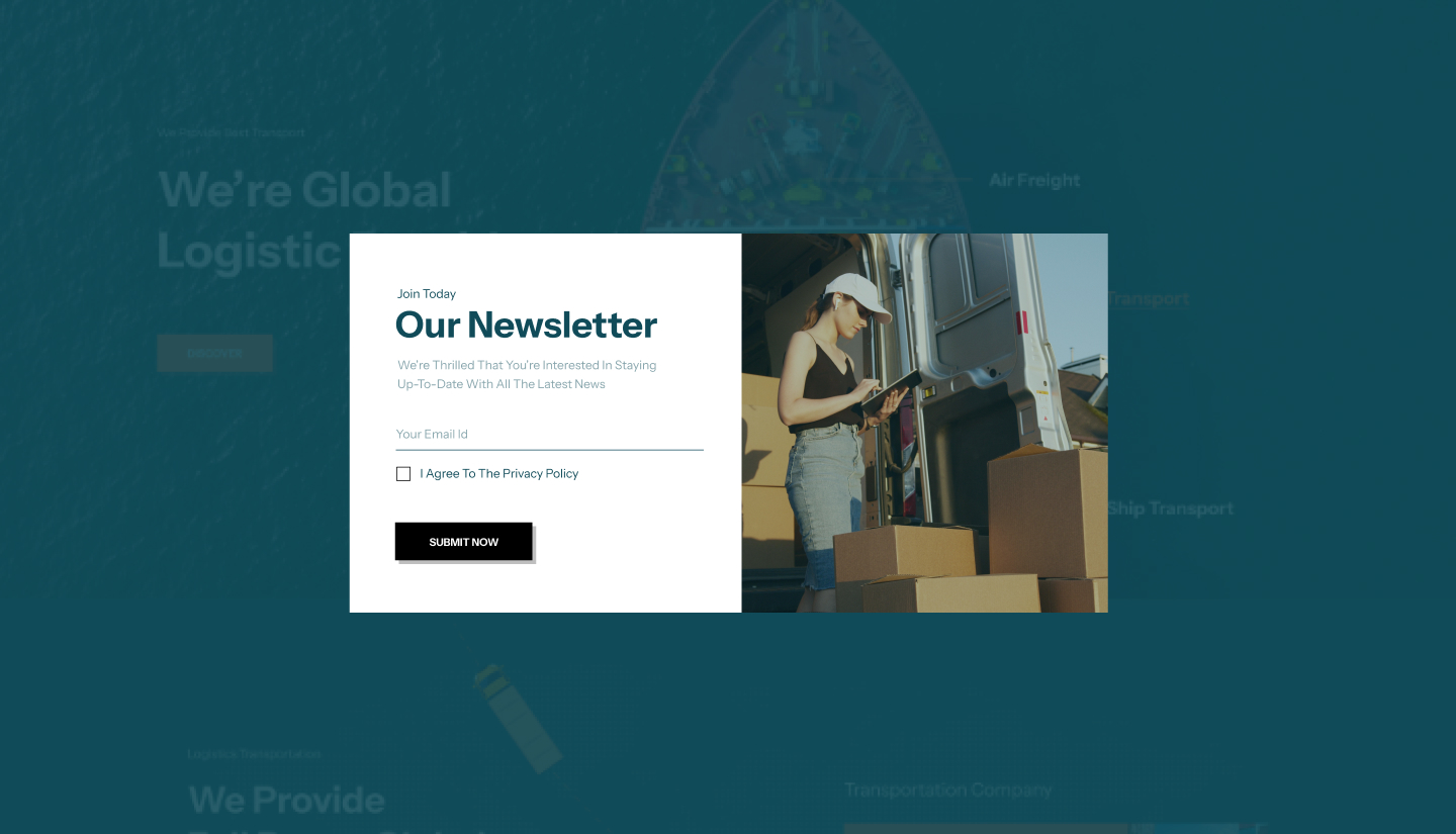 Logi - Logistics and Transportation Service Figma Template by BuddhaThemes