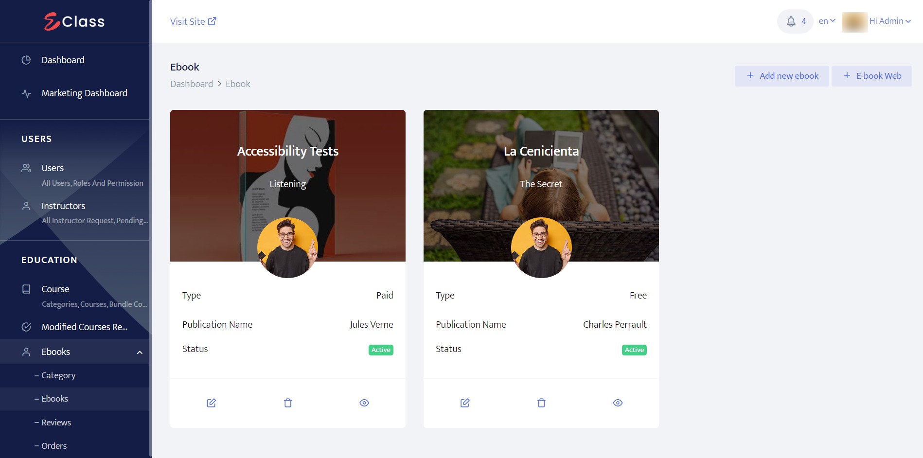 eClass LMS Ebook Selling Addon by nextlinestudio | CodeCanyon