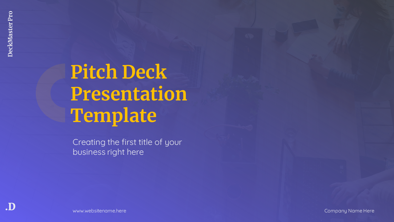 DeckMaster Pro - Pitch Deck Presentation Template, Presentation Templates