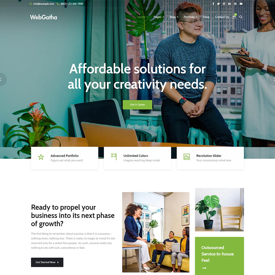WebGatha - Multi-purpose WordPress Theme by Potenzaglobalsolutions