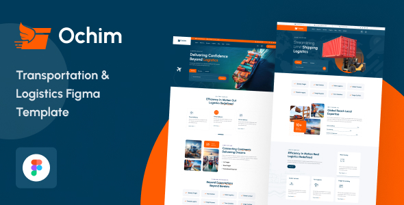 Ochim - Transportation and Logistics Figma Template by urnoit | ThemeForest