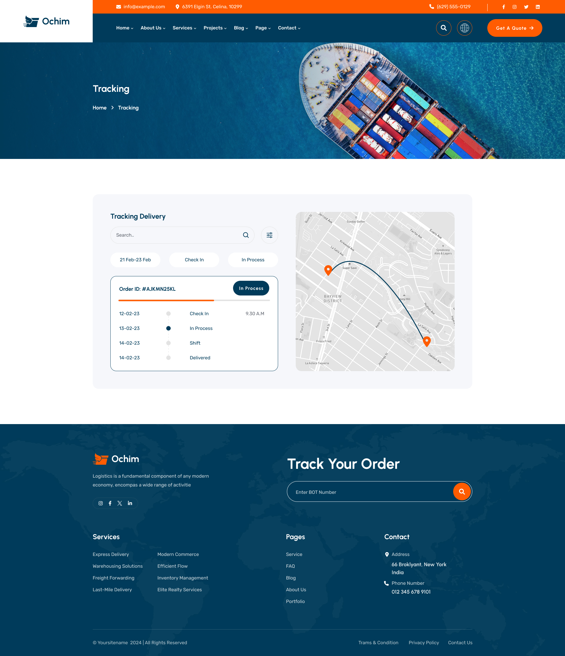 Ochim - Transportation and Logistics Figma Template by urnoit | ThemeForest