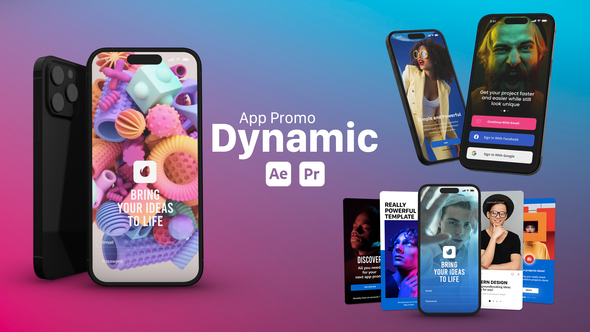 Dynamic App Promo, After Effects Project Files | VideoHive