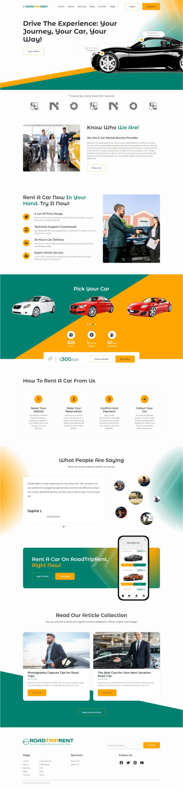 RoadTripRent - Premium Car Rental Elementor Template Kit by thanksfortoday