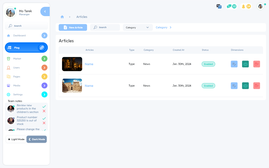 Pro Admin Store Dashboard Store Template by promtarek | CodeCanyon