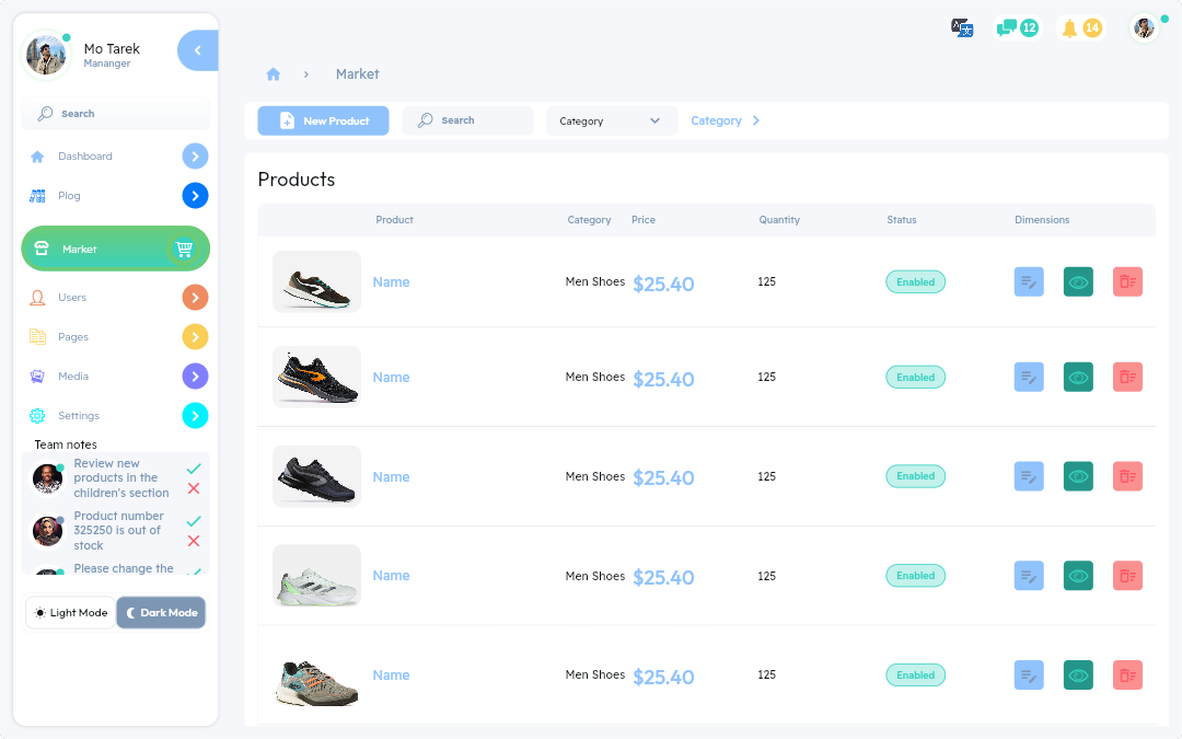 Pro Admin Store Dashboard Store Template by promtarek | CodeCanyon
