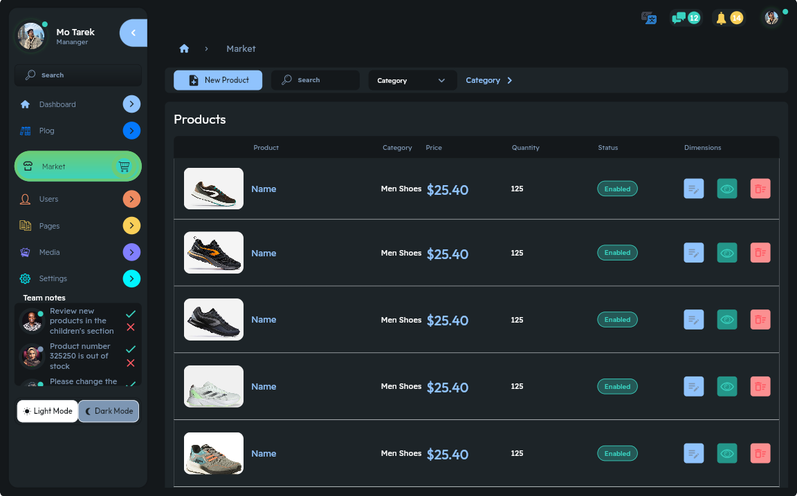 Pro Admin Store Dashboard Store Template by promtarek | CodeCanyon