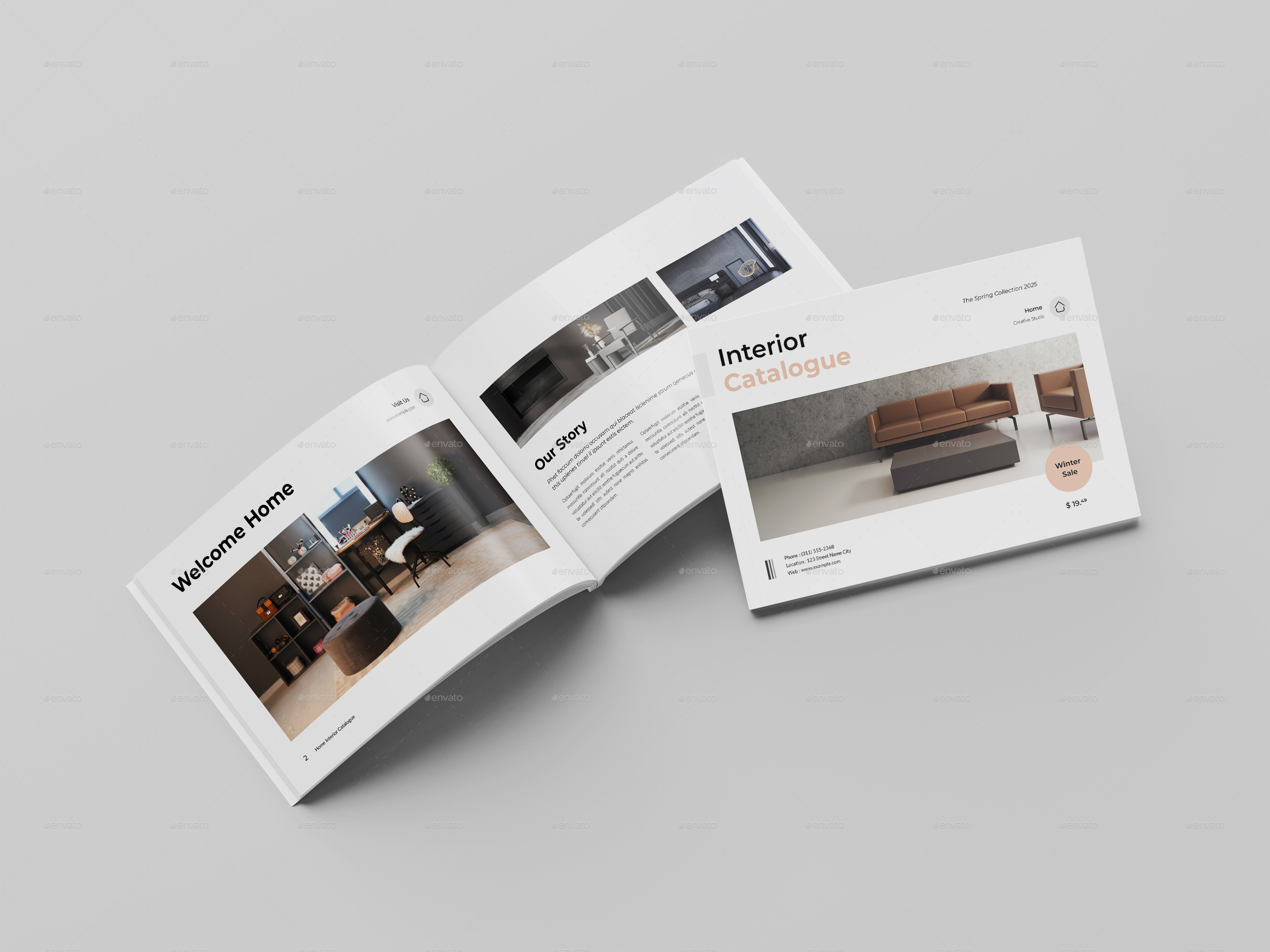 Home Interior Catalogue Landscape Template, Print Templates | GraphicRiver