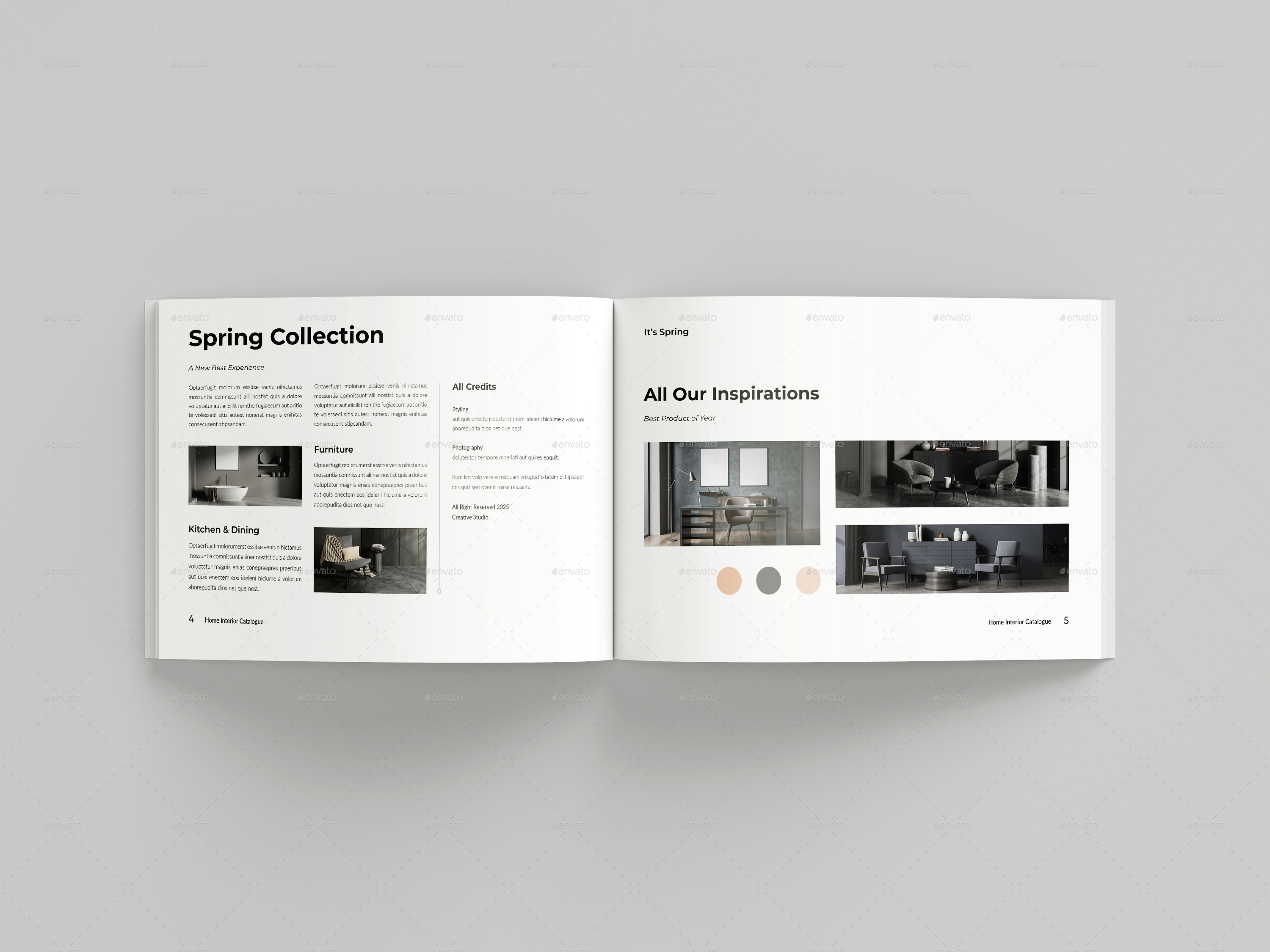 Home Interior Catalogue Landscape Template, Print Templates | GraphicRiver