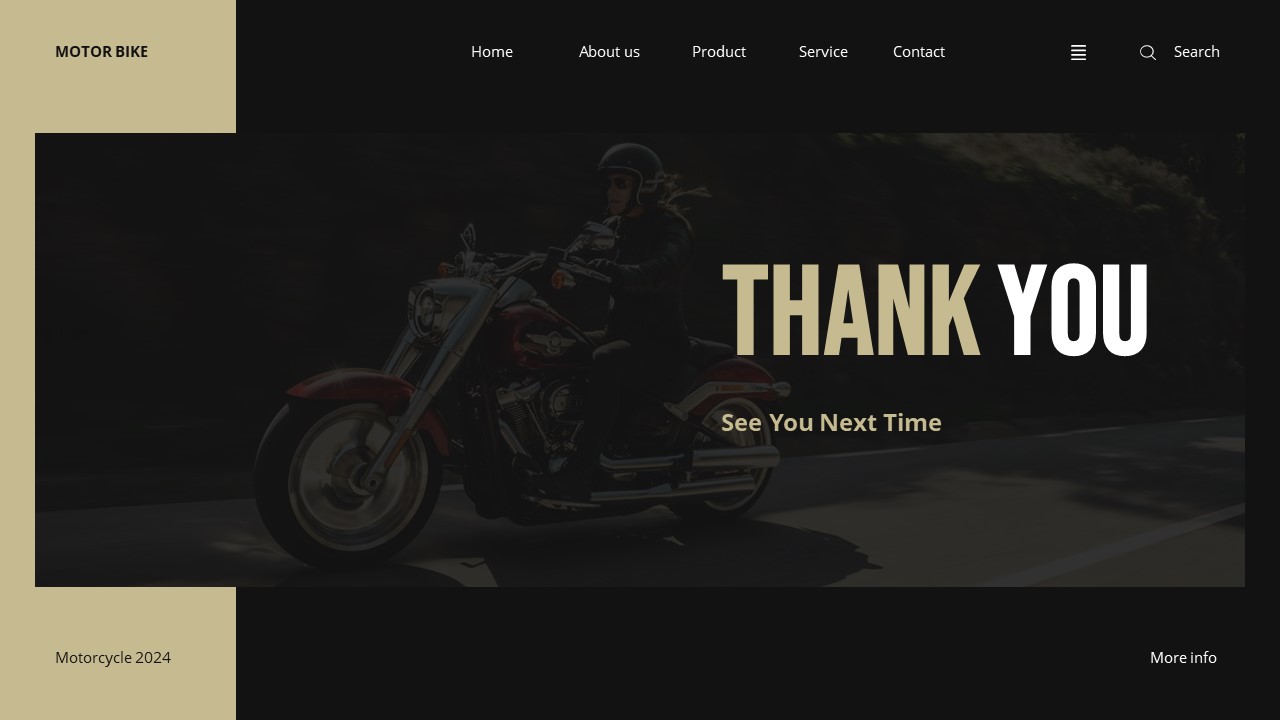 Motor Bike - Motorcycle Powerpoint Templates, Presentation Templates