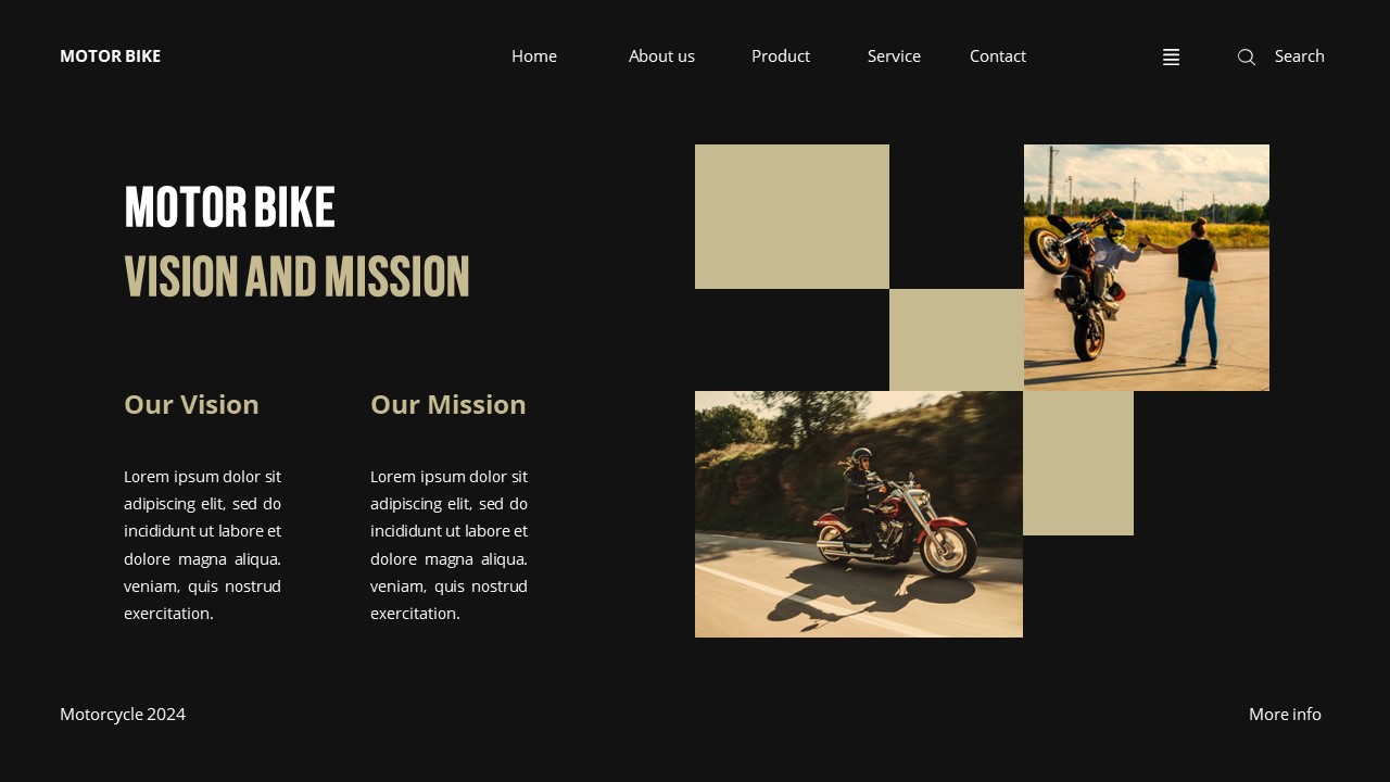Motor Bike - Motorcycle Powerpoint Templates, Presentation Templates