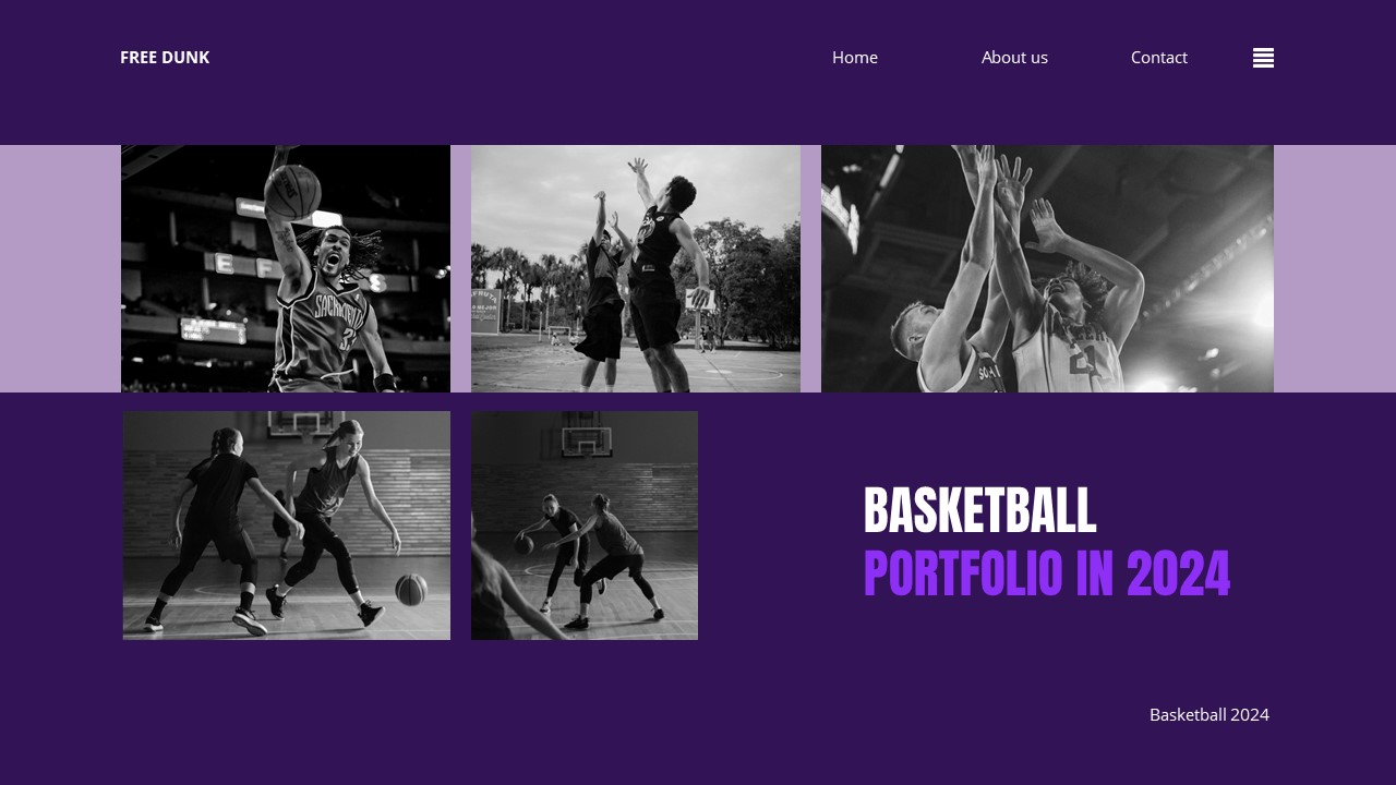 Free Dunk - Basketball Powerpoint Templates, Presentation Templates