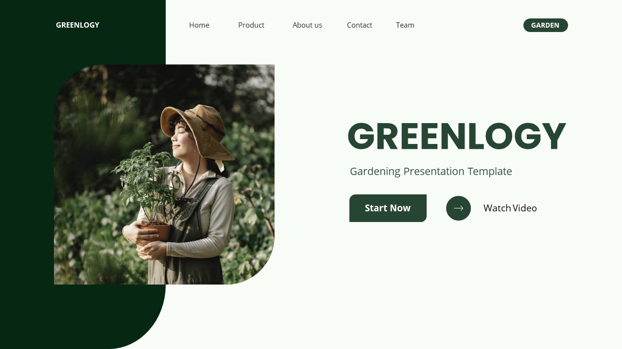 Greenlogy - Gardening Powerpoint Templates, Presentation Templates