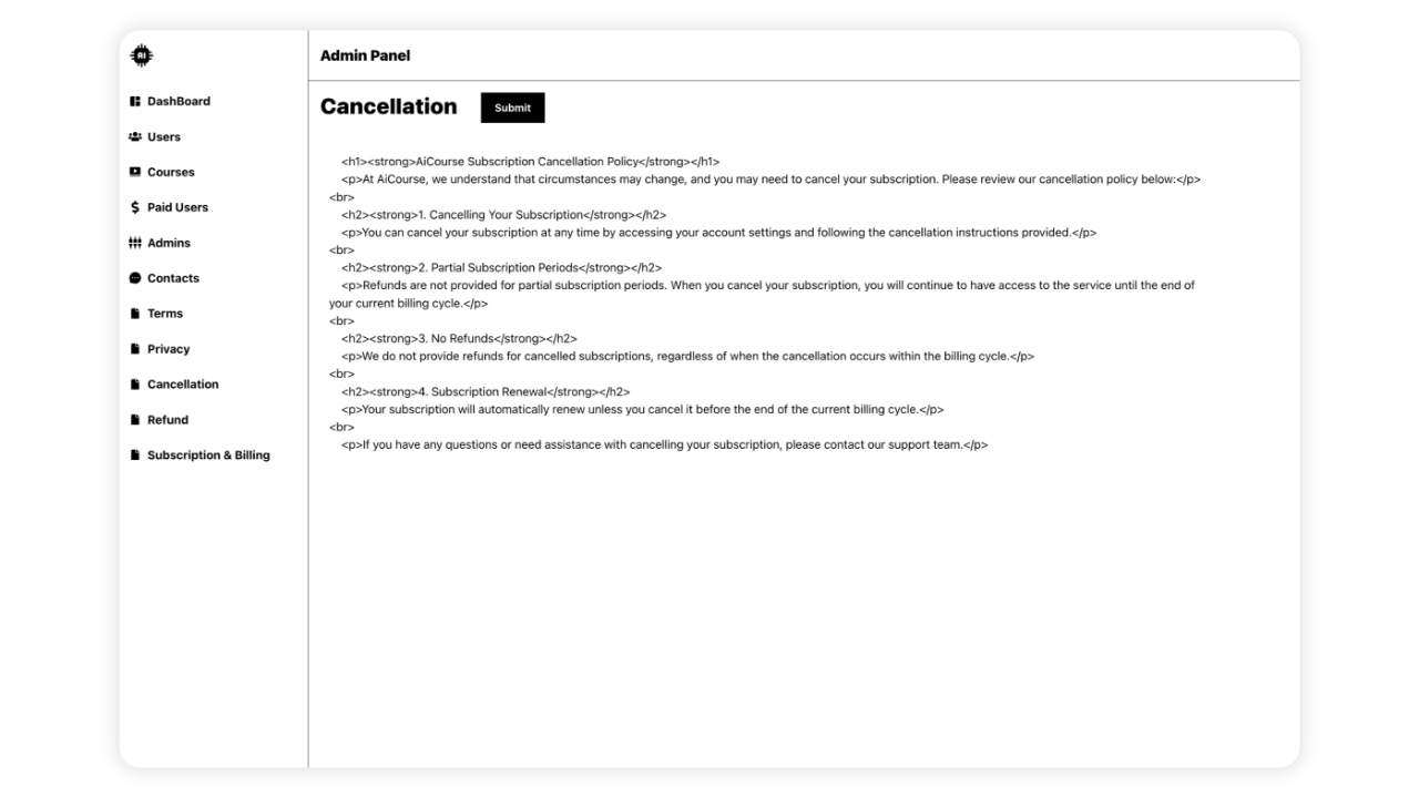 Ai Course Generator - Text To Course SaaS Ai Quiz Ai Chat Translation ...