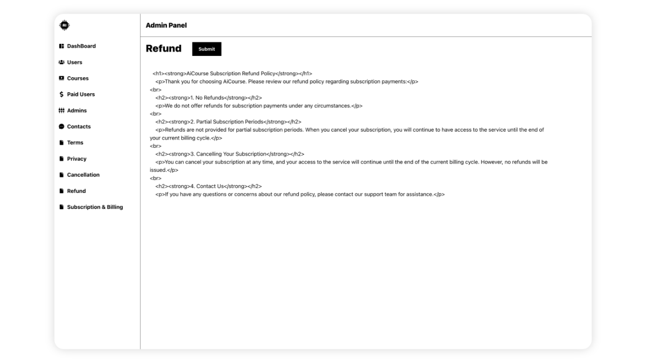 Ai Course Generator - Text To Course SaaS Ai Quiz Ai Chat Translation ...