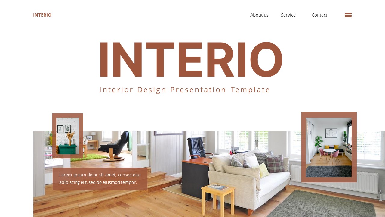 Interio - Interior Design Google Slide Templates, Presentation Templates