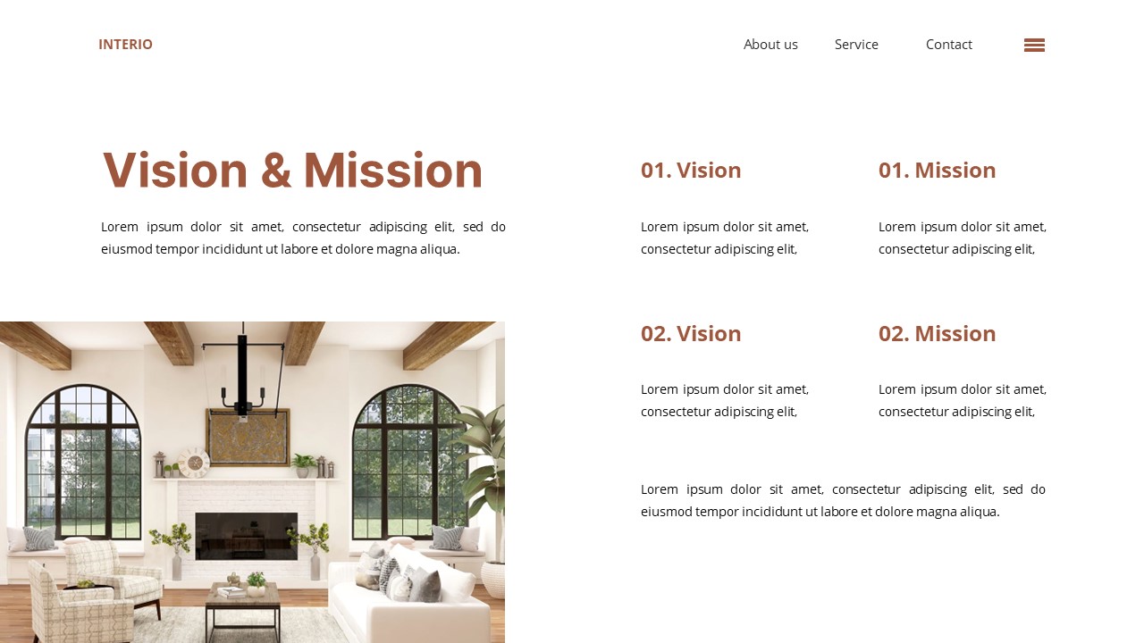 Interio - Interior Design Google Slide Templates, Presentation Templates