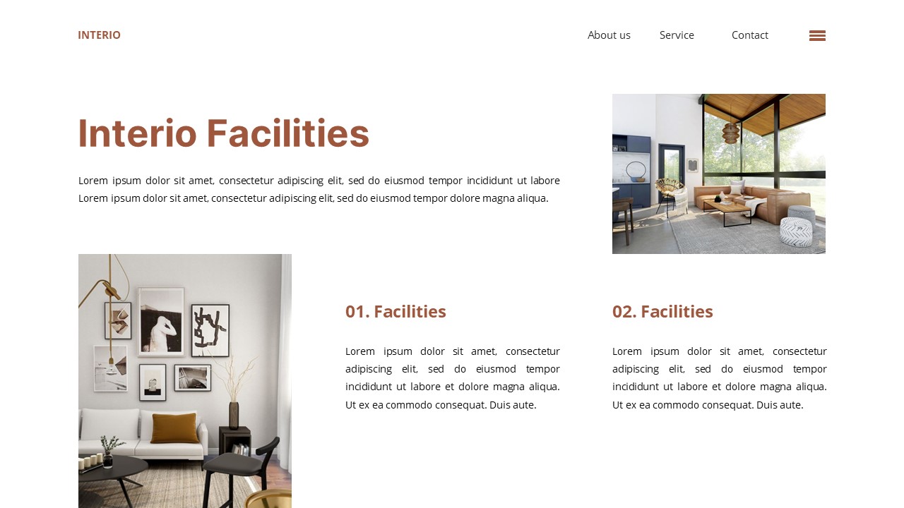 Interio - Interior Design Google Slide Templates, Presentation Templates